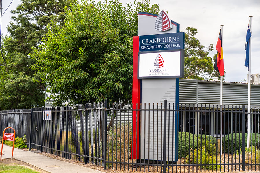 Cranbourne Secondary College - Corporate Sign Industries
