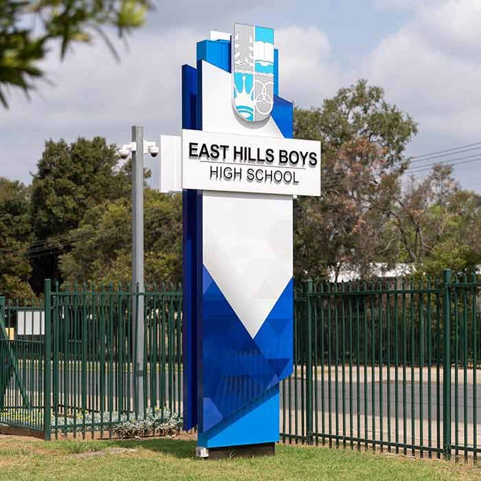 East Hills Boys High School - Corporate Sign Industries